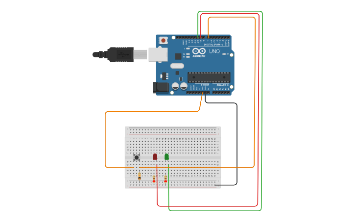 Circuit design Arduino UNO 3 - Tinkercad