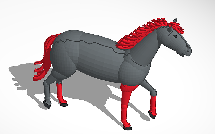 3D design prodject 202 (horse form) | Tinkercad
