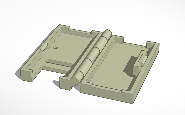 3D design Hinged Box for USB QC with toggle | Tinkercad