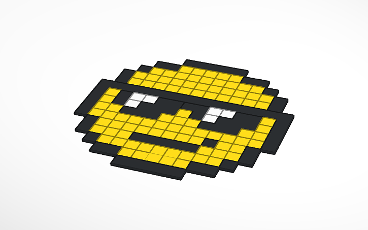 3D design Pixel Art - Tinkercad