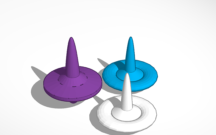 3D design spinning tops - Tinkercad