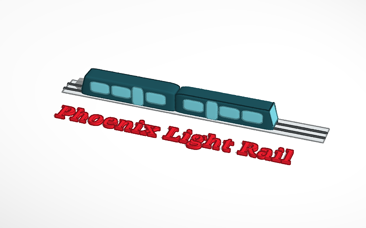 3D design Phoenix Light Rail - Tinkercad