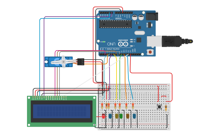Circuit design Ex aula 05 - Tinkercad
