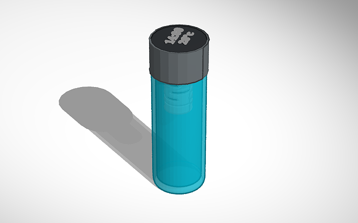 3D design water bottle - Tinkercad