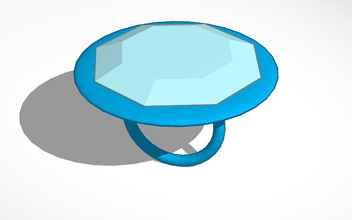 3D design A Gem Ring - Tinkercad