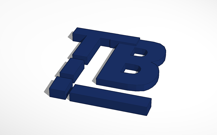 3D design Tom Brady symbol - Tinkercad