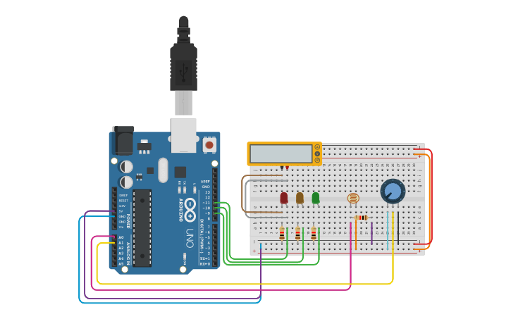 Circuit Design Tugas Resistor Tinkercad