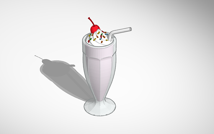 3D design Milkshake - Tinkercad