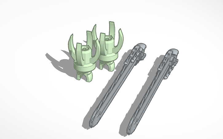 3D design Bionicle Jaeger Weapons - Tinkercad