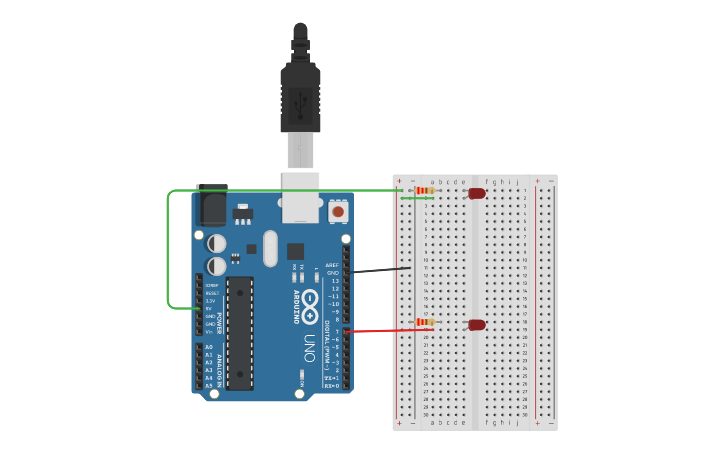 Circuit design Timer Interrupt Lecture (11/9) - Tinkercad