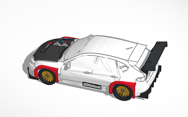 3D design V8TT Subaru WRX STI AWD Gymkhana car | Tinkercad