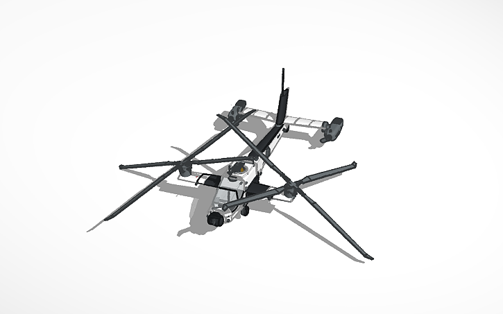 3D design Twin Blade Helicopter - Tinkercad