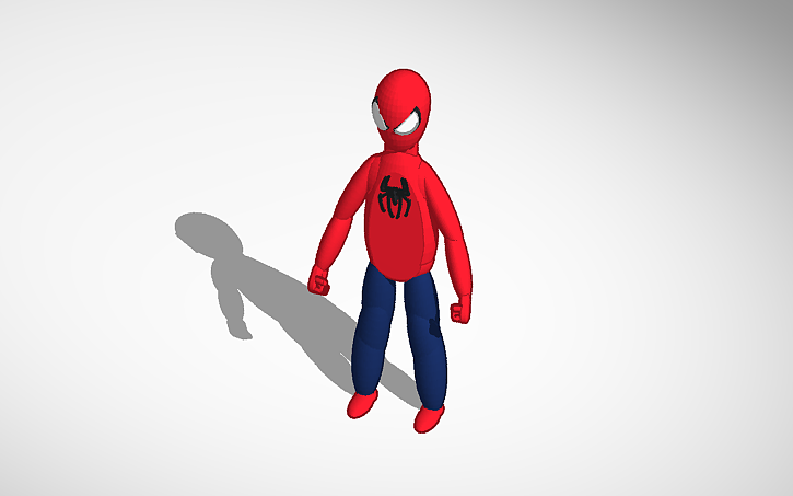 3D design Spider man - Tinkercad