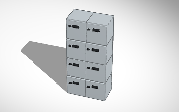 3D design filing cabinets- caleb deberry - Tinkercad