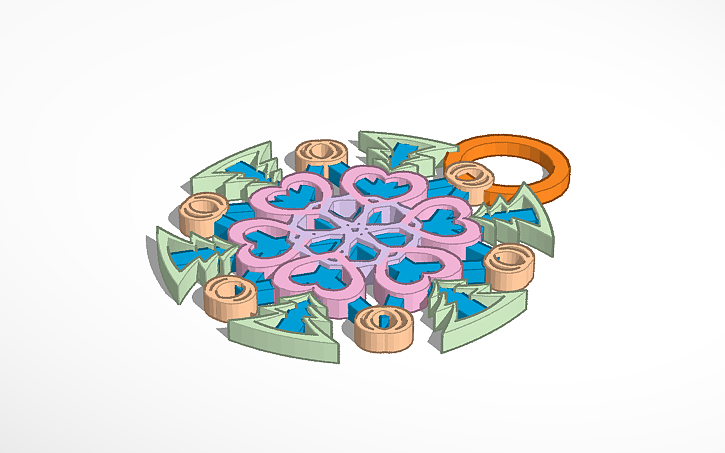 3D design snowflake - Tinkercad