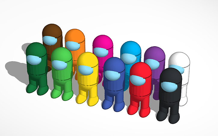 3D design Among Us - Tinkercad