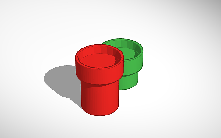 3D design Super Mario - Pipes | Tinkercad