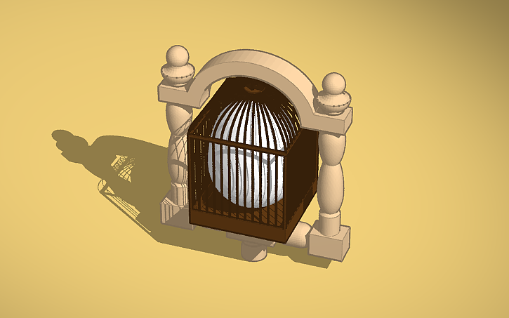 3D design Les affinités électives (René Magritte) - Tinkercad