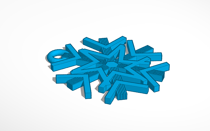 3D design Snowflake Ornament | Tinkercad