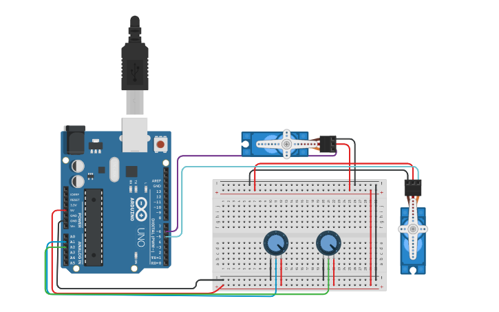 Circuit design joystick - Tinkercad