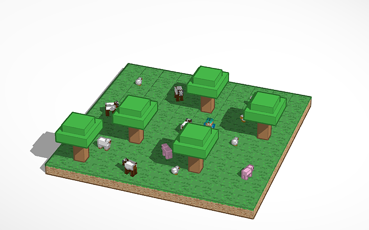 3D design Minecraft World - Tinkercad