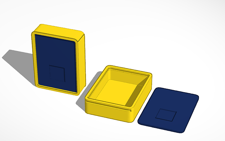 3d Design Box With Sliding Lid Tutorial Tinkercad