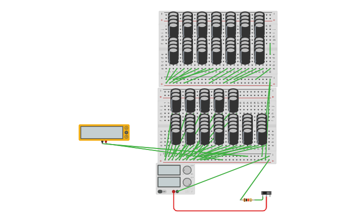 Circuit design super Capacitor | Tinkercad