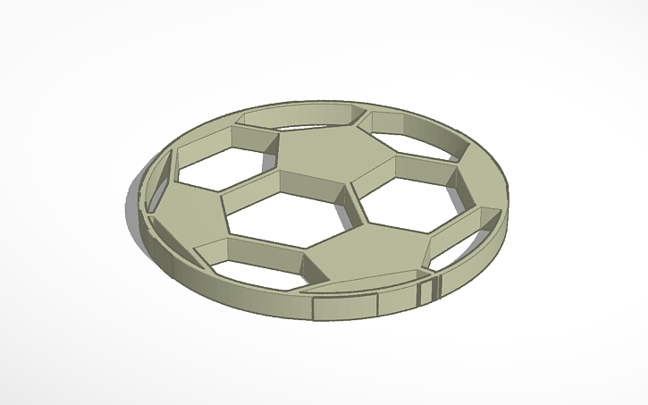 3D design Soccer Ball - Tinkercad