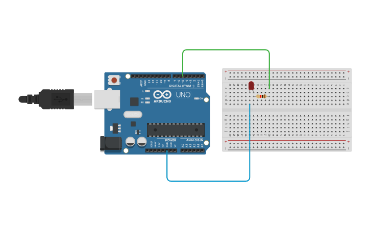 Circuit Design Tutorial 1 Ejercicio 2 Tinkercad