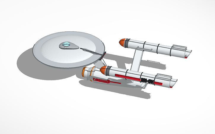 3D design Starship Enterprise - Tinkercad