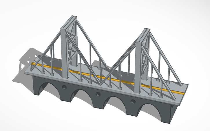 3D design Bridge - Tinkercad
