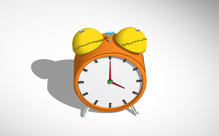 3d Design Alarm Clock Tinkercad