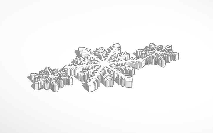 3D design Snow - Tinkercad