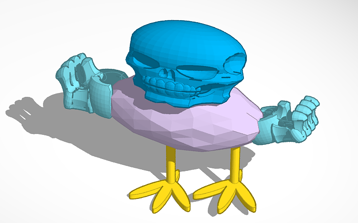 3D design Skeleton chicken arm thing | Tinkercad