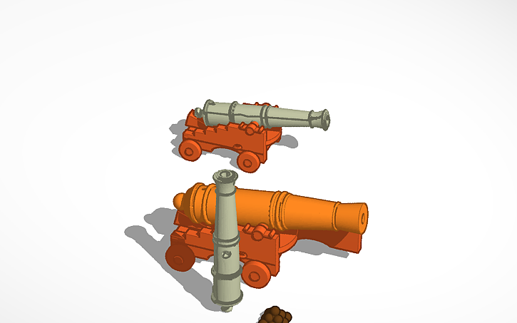 3D design CAÑON COMPLETO - Tinkercad