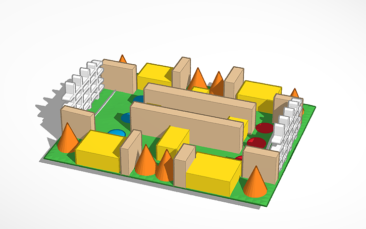 3D design Brawl Stars map - Tinkercad