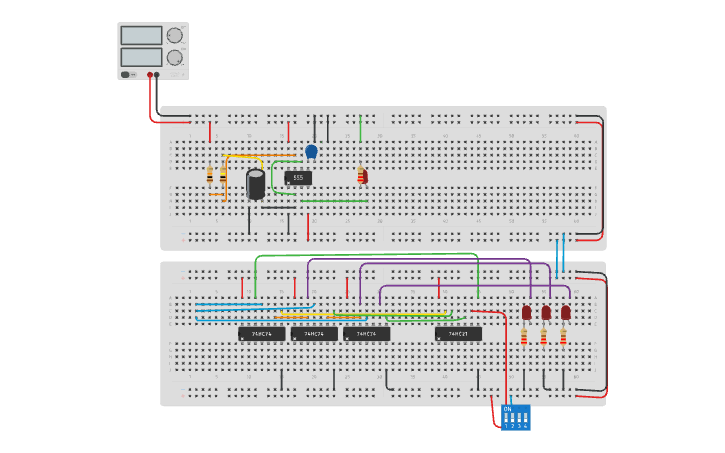 Circuit design finpro - Tinkercad