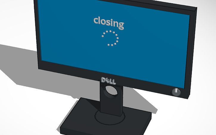 3D design Dell pc monitor | Tinkercad