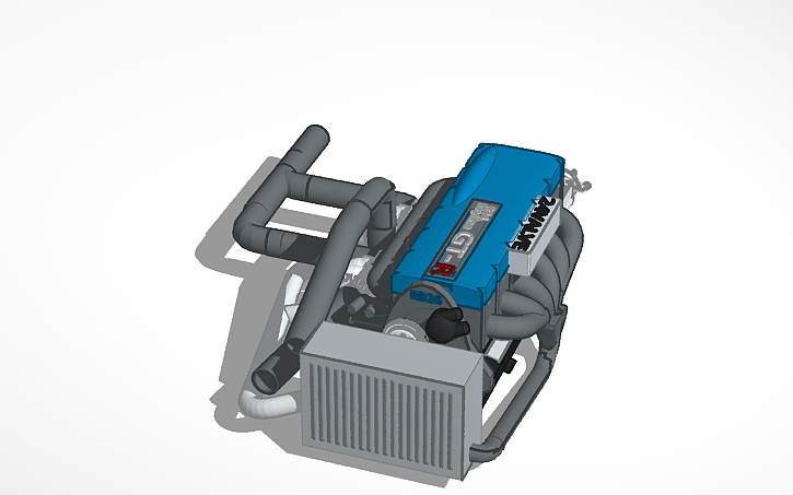 3D design Nissan RB26DETT engine (updated) | Tinkercad
