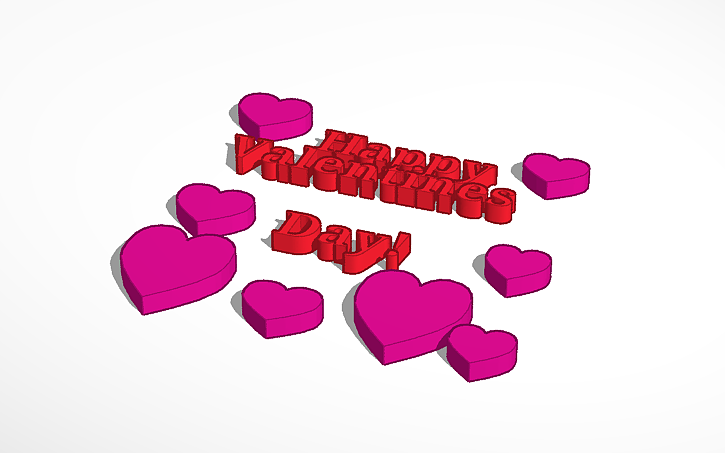 3D design Valentines Day 2021 - Tinkercad