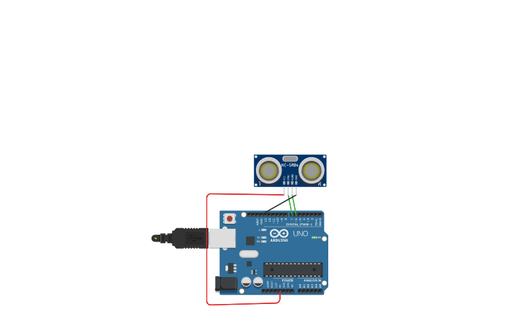 Circuit design HC-SR04 Distance Sensor - Tinkercad Circuit design HC-SR04 Distance Sensor - Tinkercad
