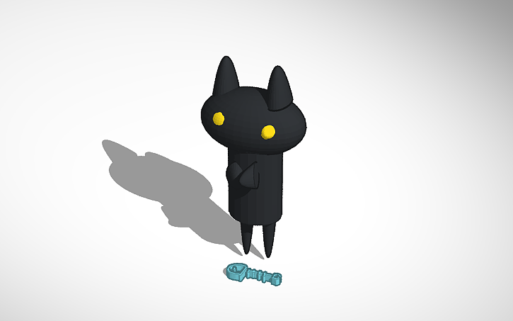 3D design Cute cat - Tinkercad