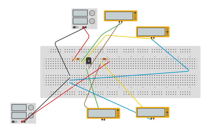 Circuit design BJT | Tinkercad
