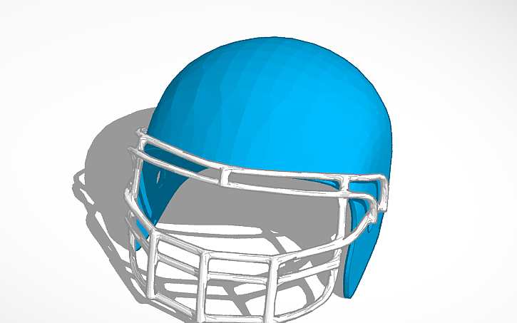 3D design Football Helmet - Tinkercad