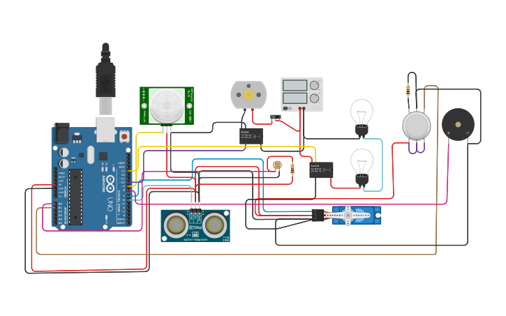 Circuit Design Home Automation Tinkercad