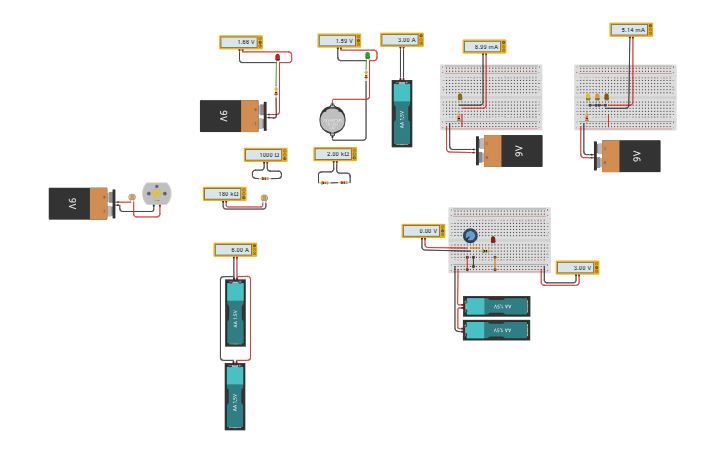Circuit design 03 - 1 LED Example 2 (demo of load and volt/amp/res ...