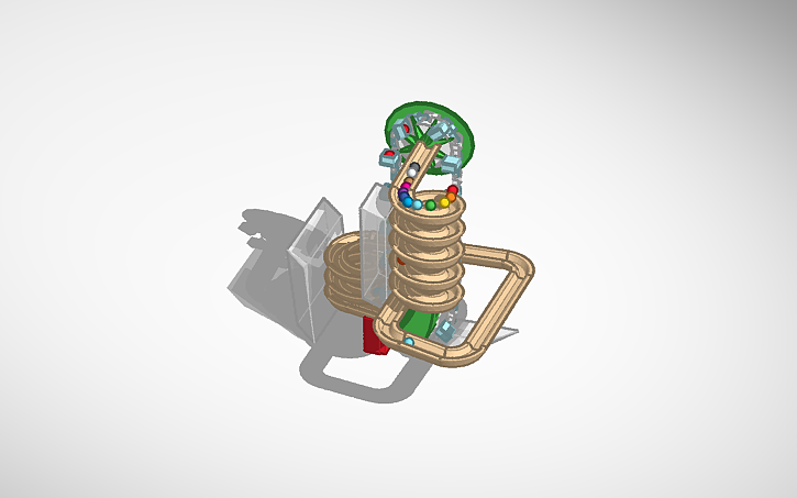 3D design Copy of Ball Return with motor - Tinkercad