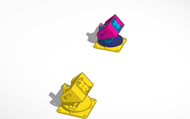 3D design Issue 10 Pan Tilt - Tinkercad
