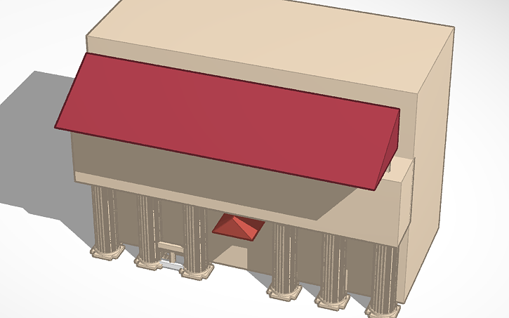 3D design Pazzi Chapel - Tinkercad