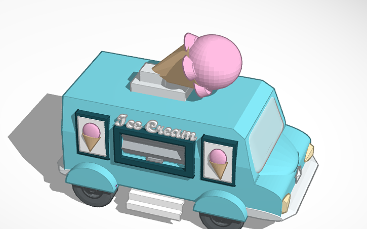 3D design Ice Cream Truck - Tinkercad